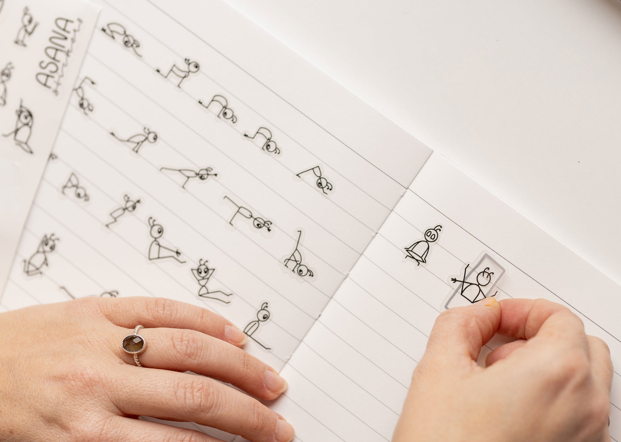 Yoga Stick Figure Stickers Create Yoga Sequences and Flows Effortlessl