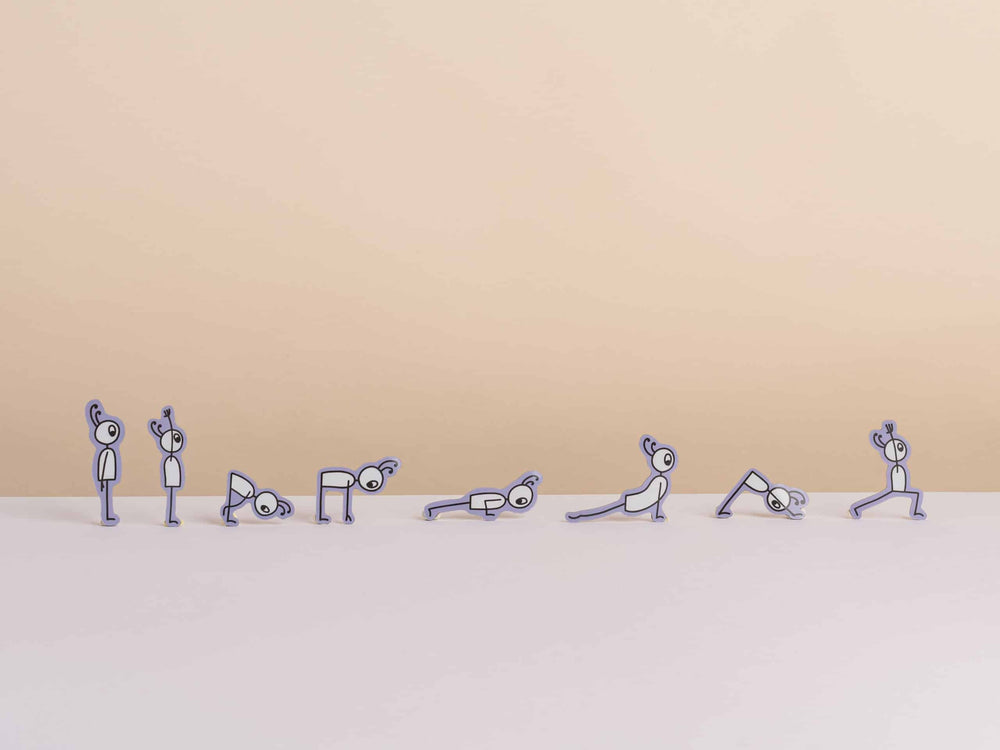 Yoga Stick Figure Magnets Yoga Sequencing Method for Yoga Teachers
