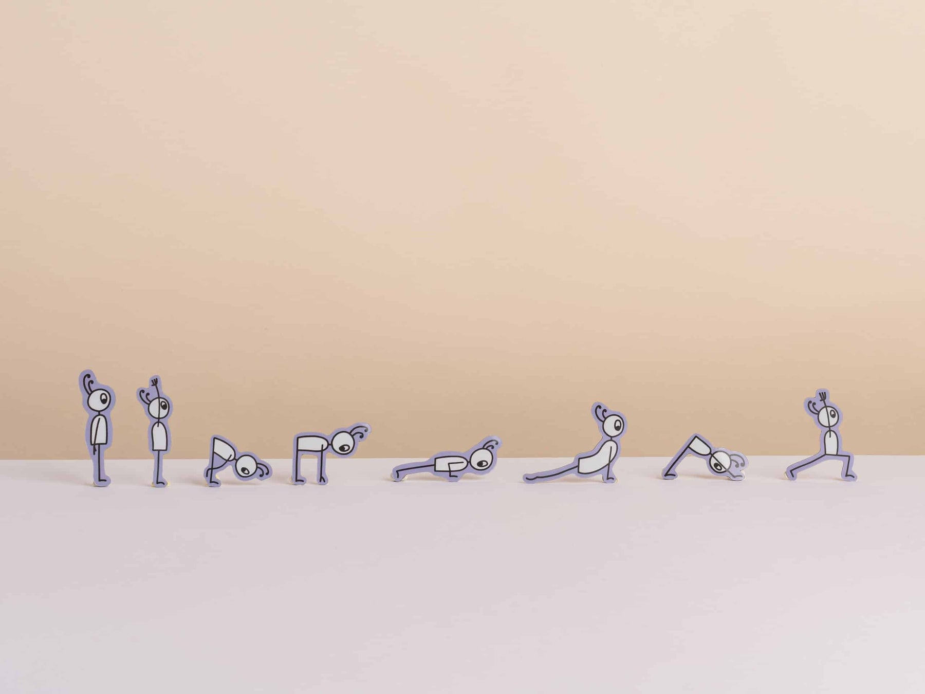 Yoga Stick Figure Magnets Yoga Sequencing Method for Yoga Teachers